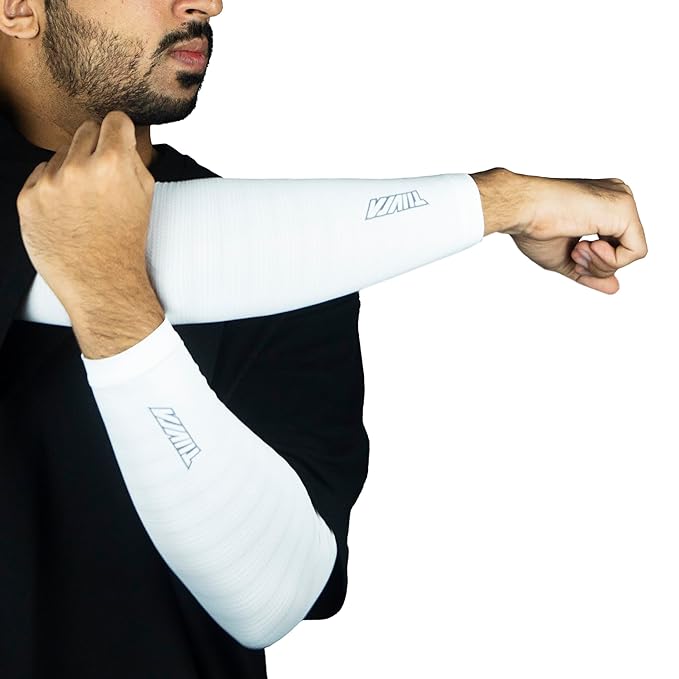 Basics Arm Sleeves - Bianco | Sun Protected and Quick-dry Sleeves by Tiivra