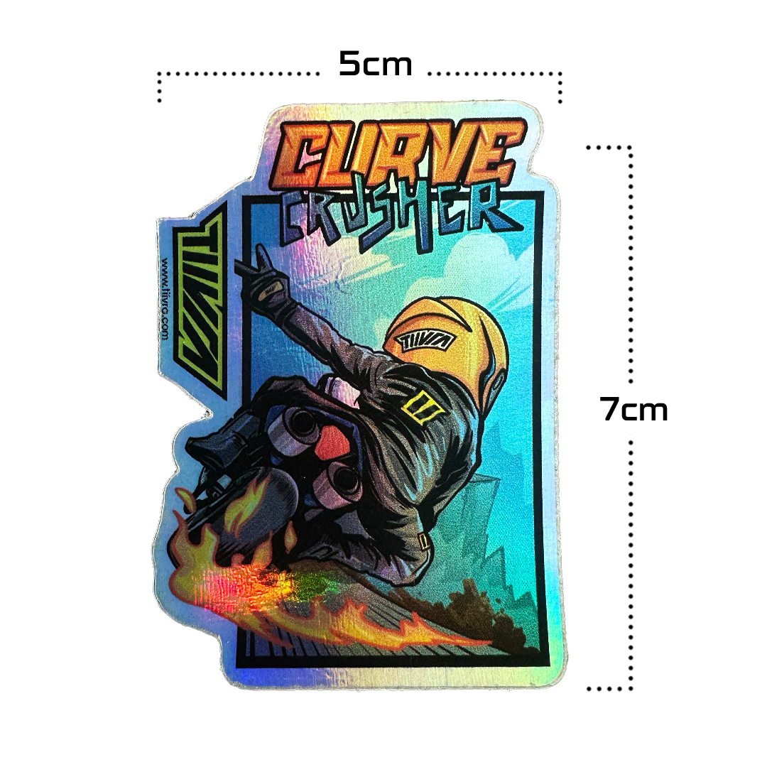 Curve Crusher Sticker