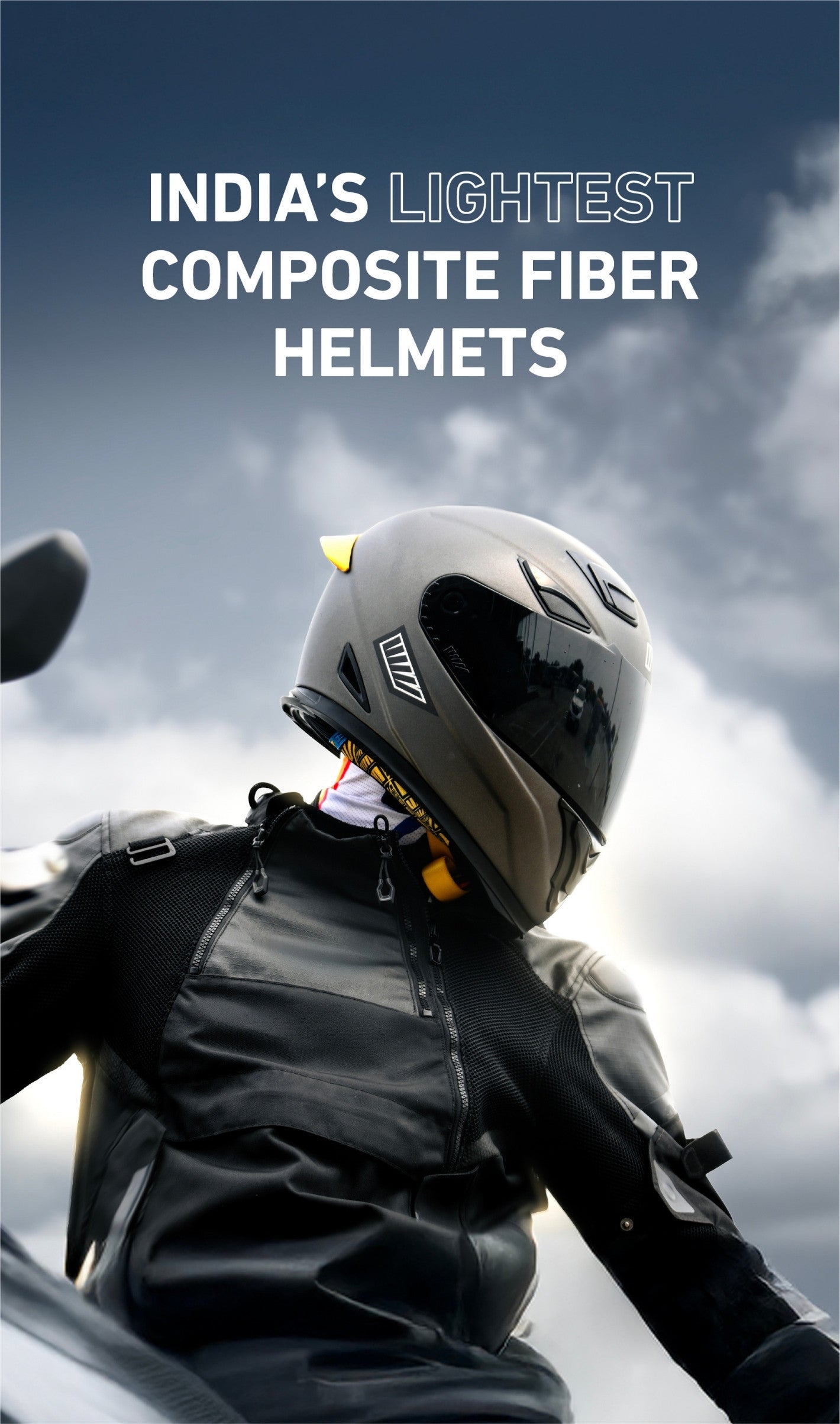 Tiivra India s Lightest Performance Helmet Composite Fiber Helmet